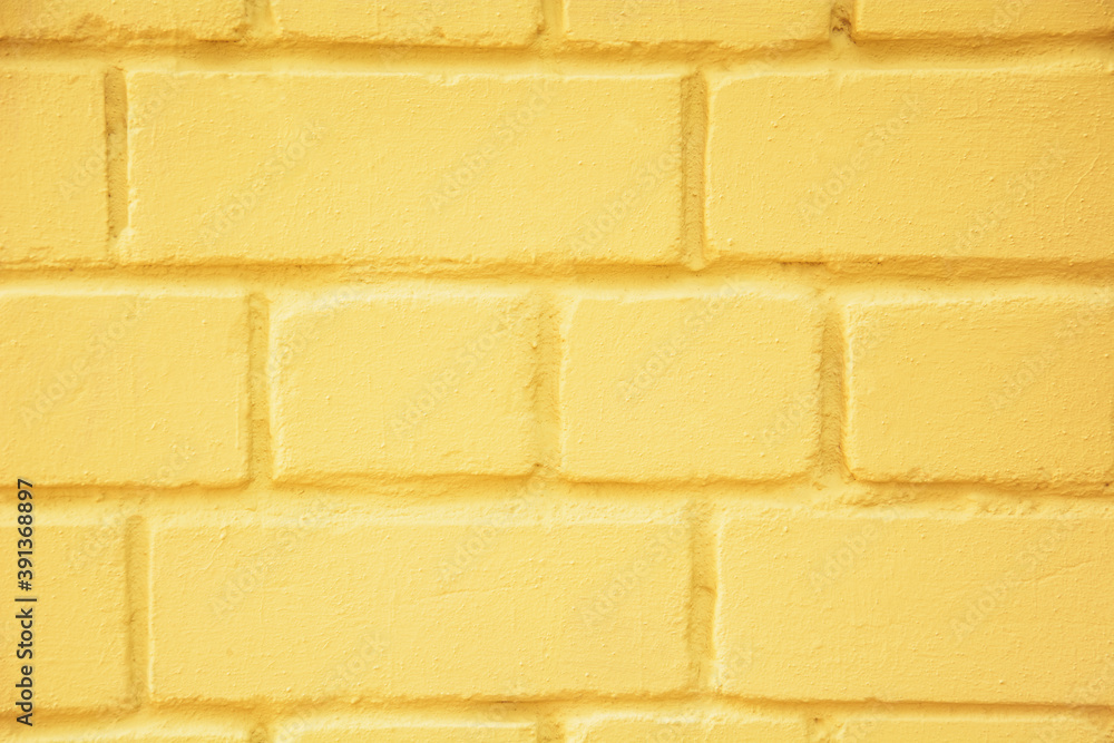Yellow brick, brickwork, stone wall, yellow background, building ...