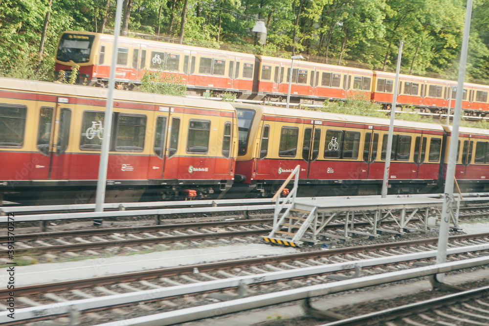 BERLIN - MAY 18: lectric Train Arrived on U-Bahn Subway Station on May ...