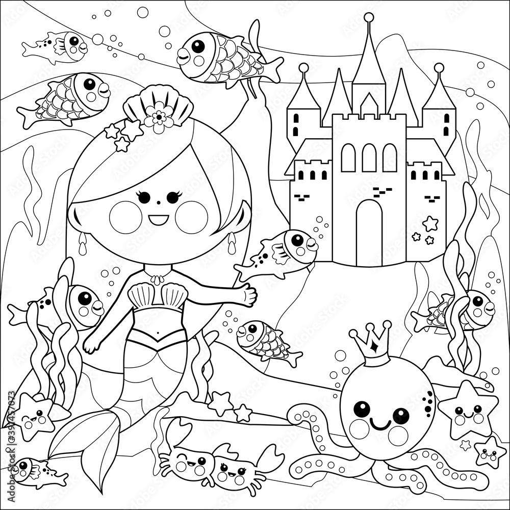 Underwater Mermaid Castle