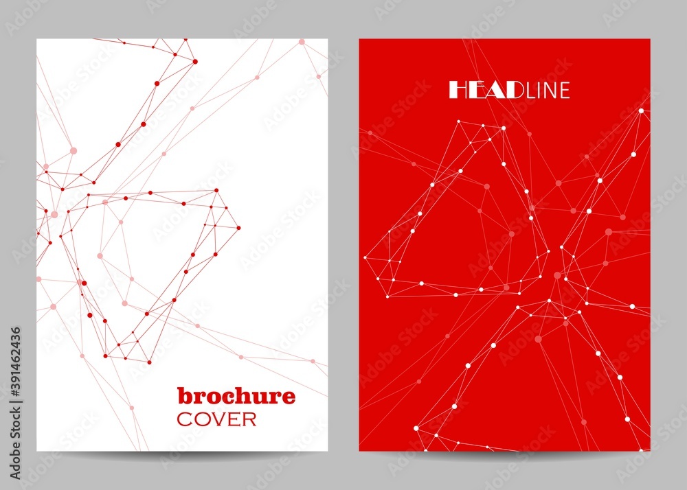 Poster Vector templates for brochure cover in A4 size. – Wall Art ...