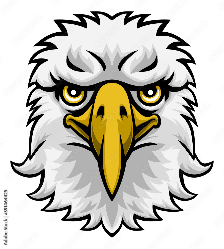 Eagle Face Front Vector