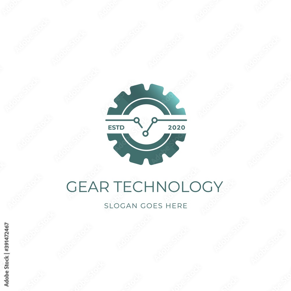 Gear technology logo, industrial emblem,logos for business corporate ...