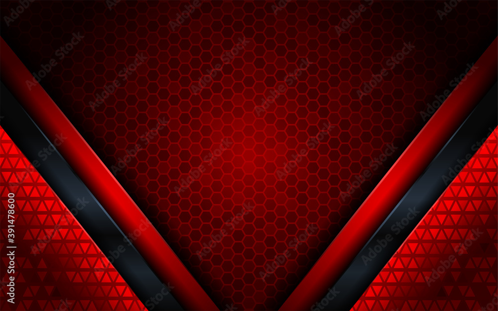 Abstract red technology modern background design. Stock Vector | Adobe ...