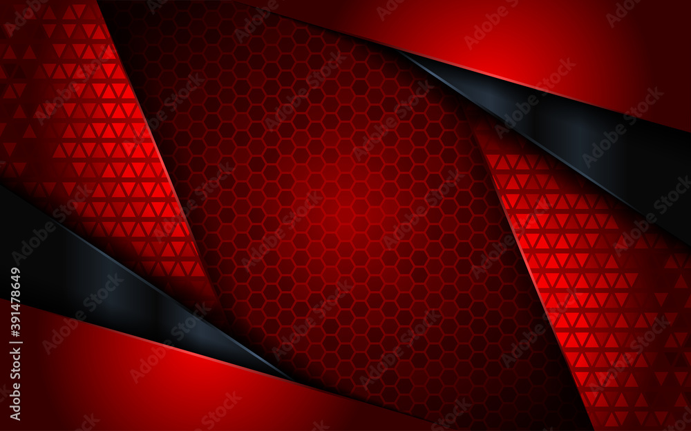 Abstract red technology modern background design. Stock Vector | Adobe ...