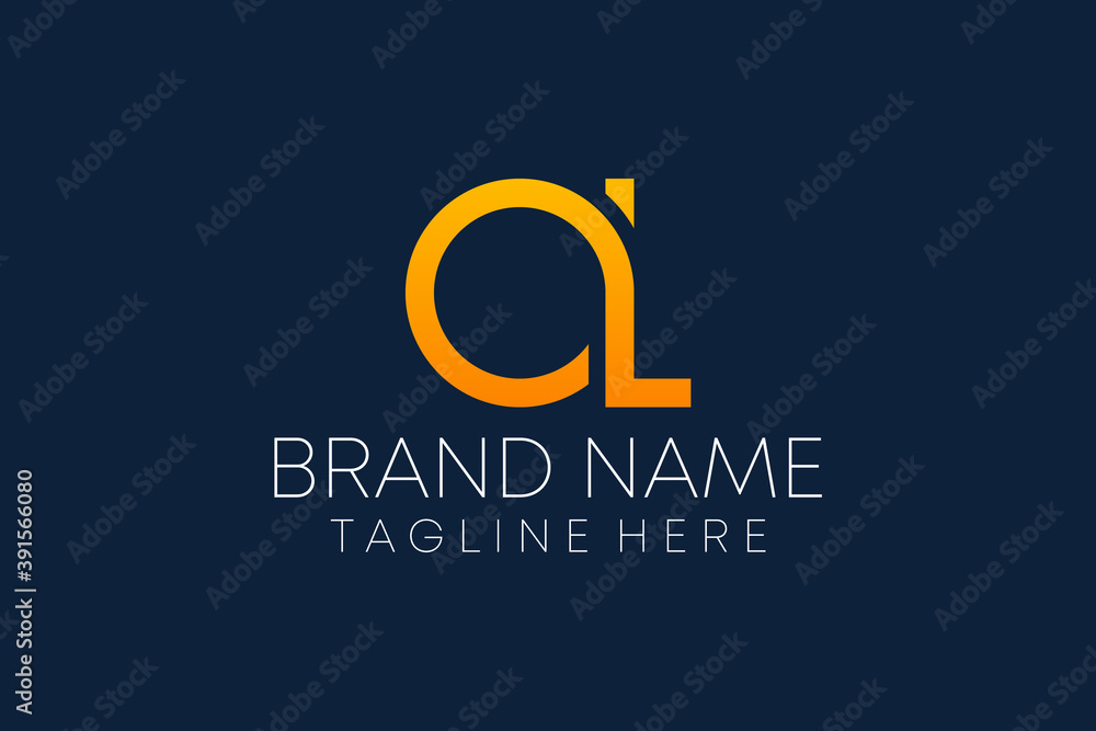 al letter joint logo design vector template. joint a l logo for ...