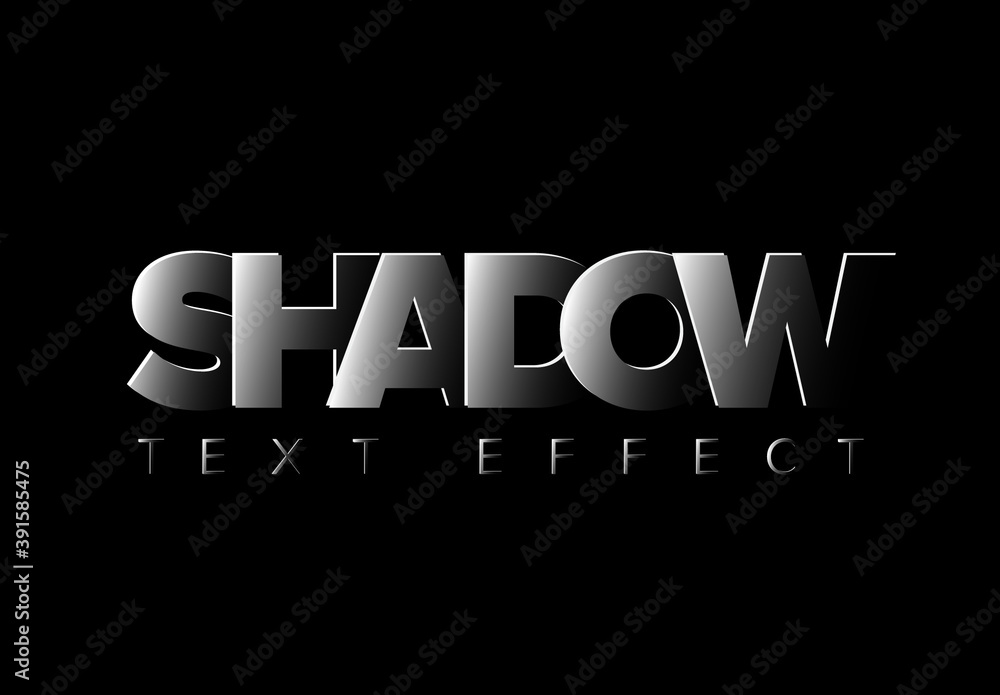 Dark Shadow Editable Text Effect Stock Template | Adobe Stock