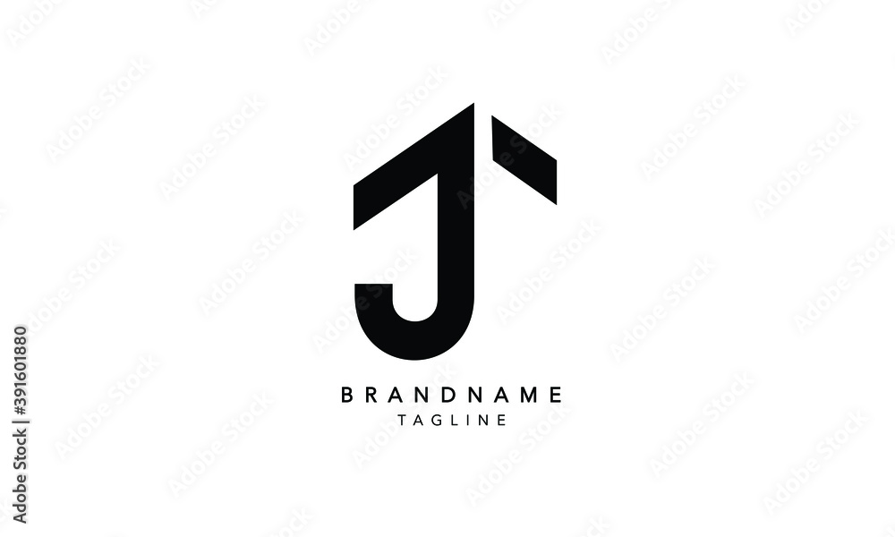 Alphabet letters Initials Monogram logo JT, TJ, J and T Stock Vector ...