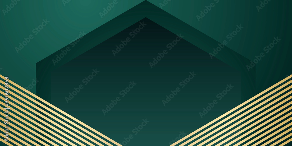 Green gold abstract background. Vector illustration design for ...