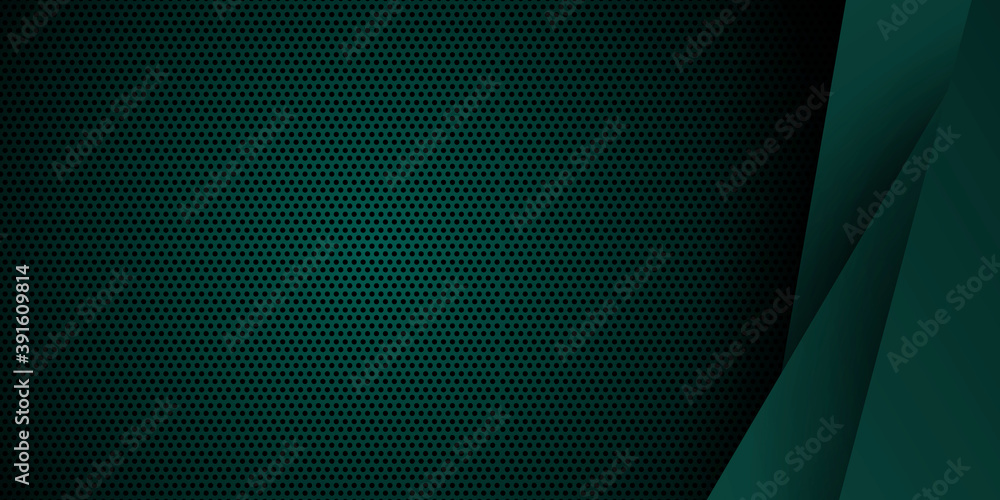 Dark green abstract presentation background with metal texture Stock ...