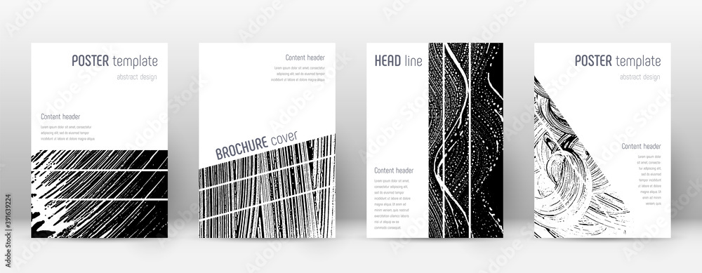 Poster Cover page design template. Geometric brochure lay – Wall Art ...