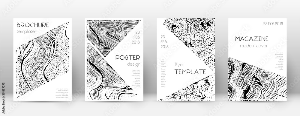 Cover page design template. Triangle brochure layo Stock Vector | Adobe ...