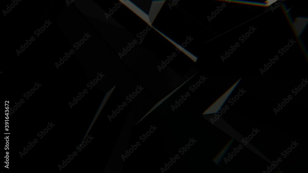 3D Abstract Black Background 4K Stock Video | Adobe Stock