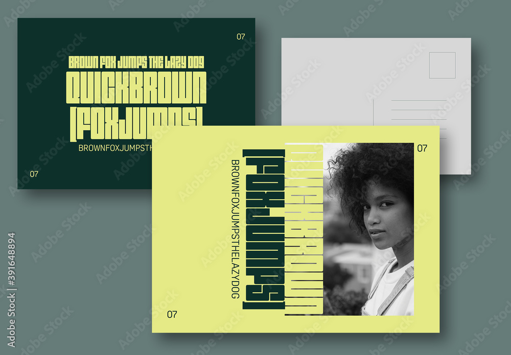 Modern Postcards Stock Template | Adobe Stock