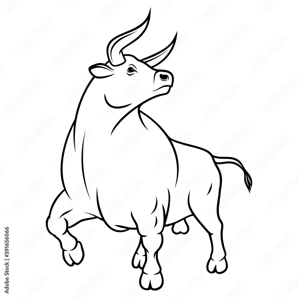 Ox Clip Art Black And White