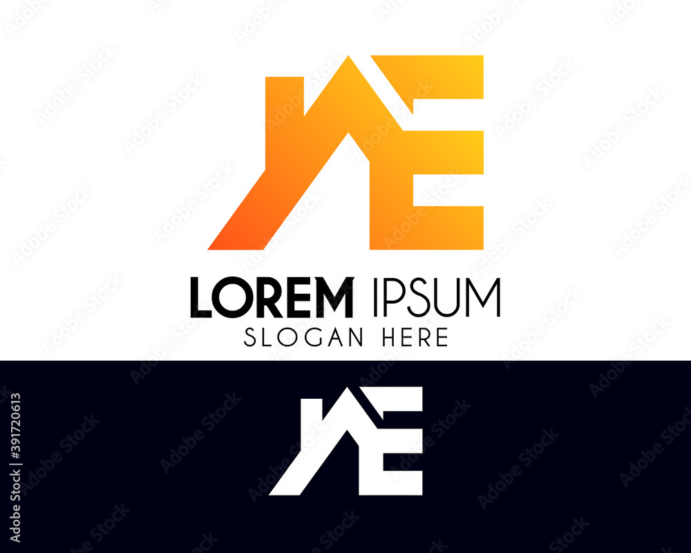 Letter E real estate logo design. Modern logo suitable for your ...