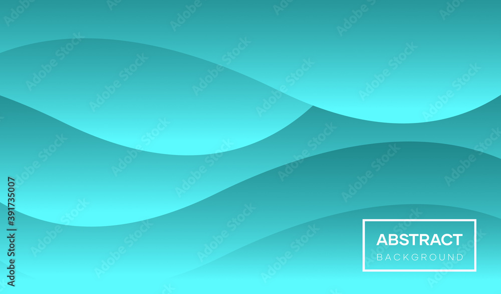 Abstract modern cyan background. Wavy background texture. Trendy ...