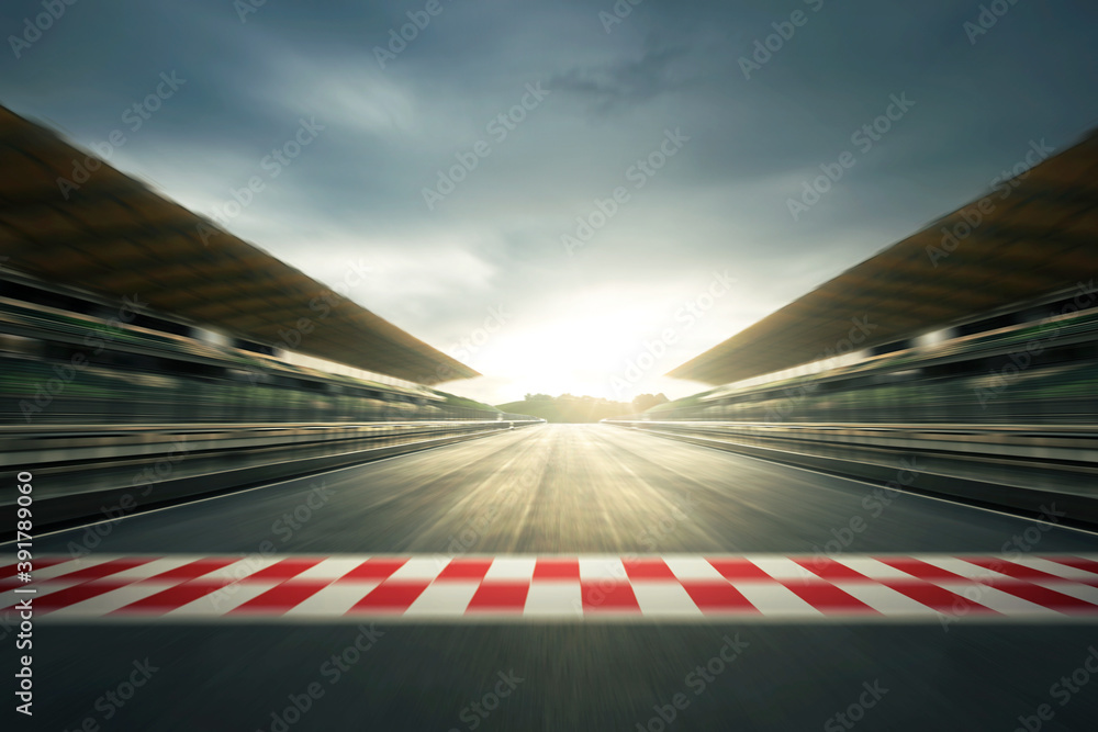 F1 evening circuit motion blur road | Uwalls.co.uk