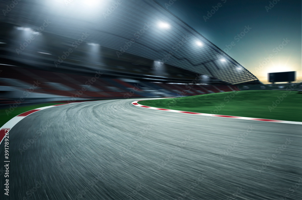 Motion Speed racing track Stock Photo | Adobe Stock