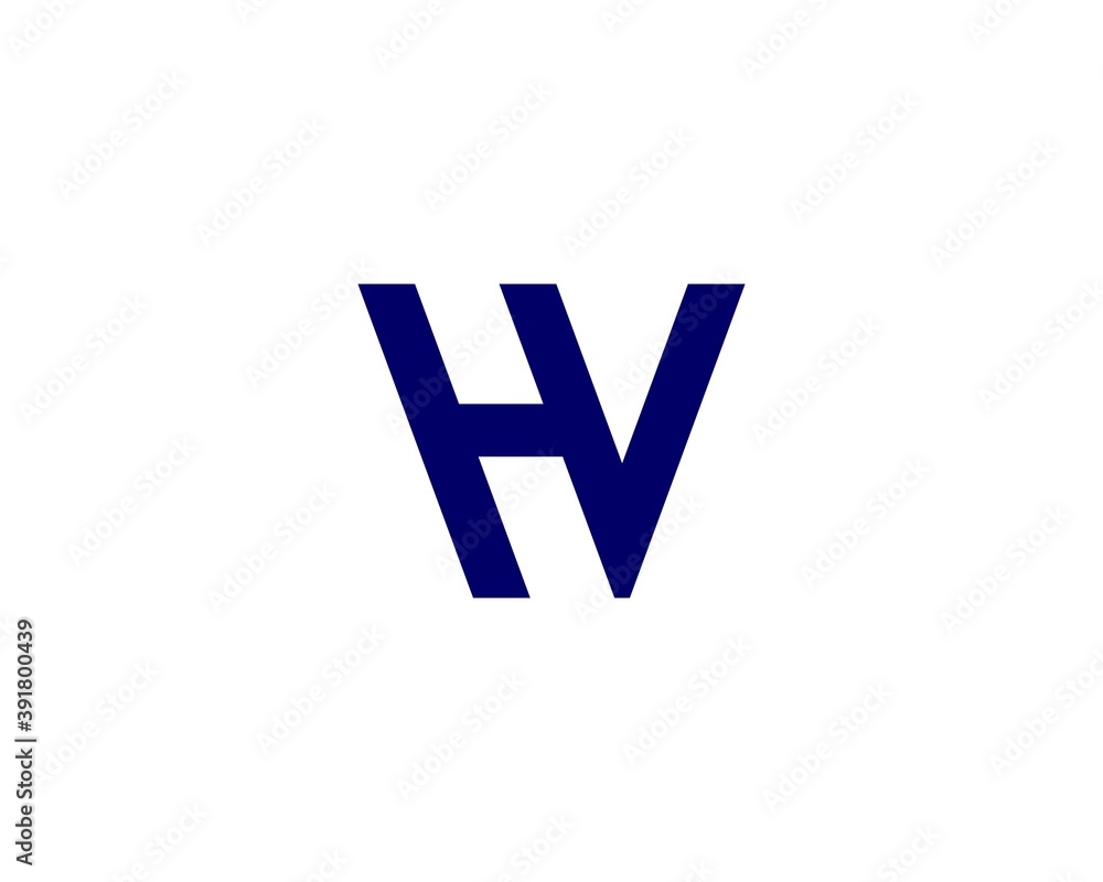 HV VH LETTER LOGO DESIGN VECTOR TEMPLATE. HV VH LOGO DESIGN. Stock ...