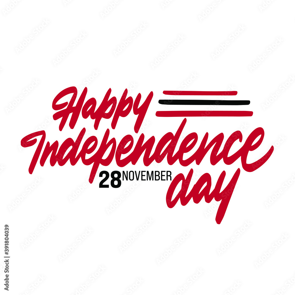 Albania independence day greeting card, banner, vector illustration ...