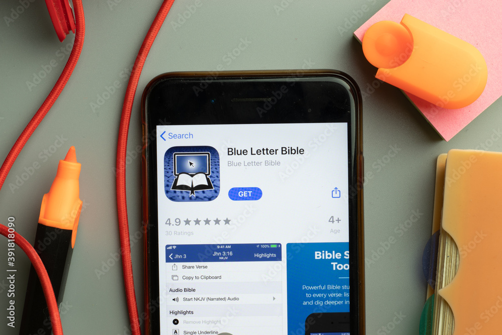 New York, United States - 7 November 2020: Phone screen close-up with ...