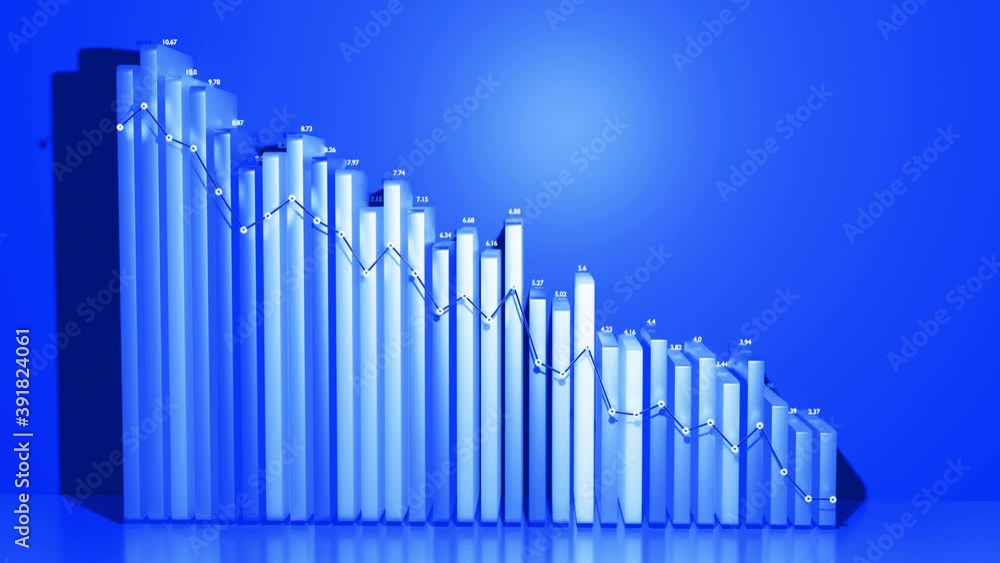 Abstract infographics. Crisis, stagnation and recession concept ...