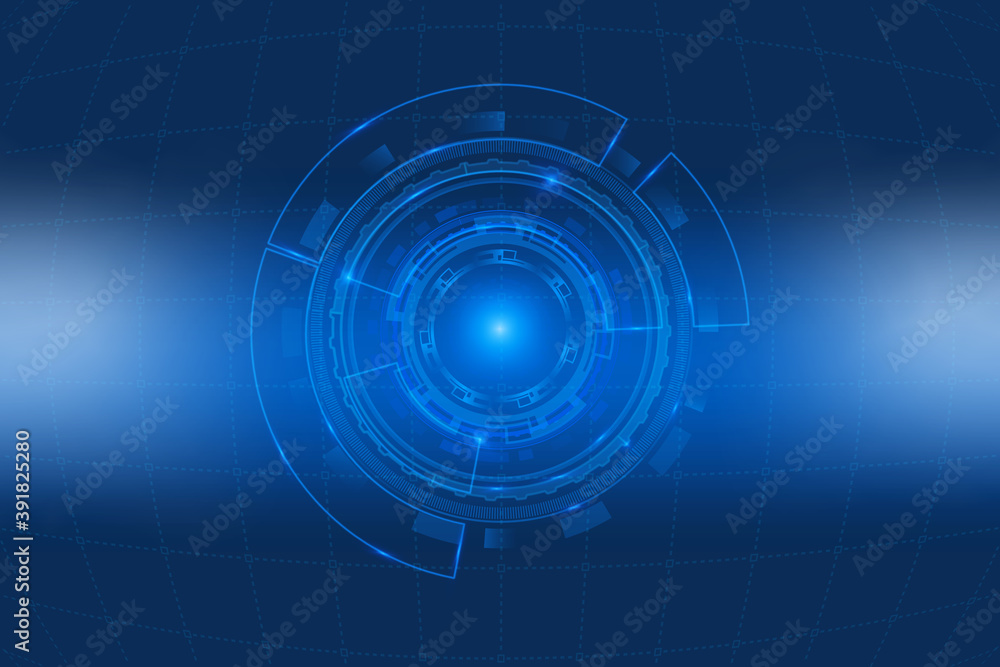 Futuristic HUD menu concept. Sci-fi technology design Stock ...