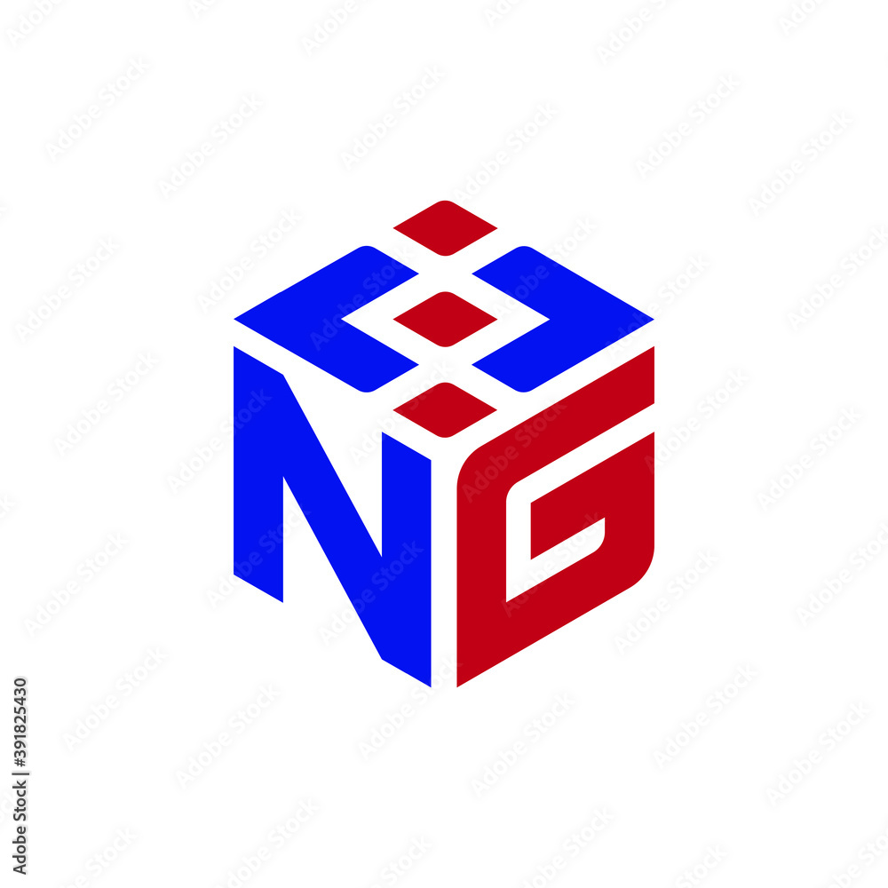 NG Letter Modern Eye Catchy Logo and Icon Editable Vector for Website ...