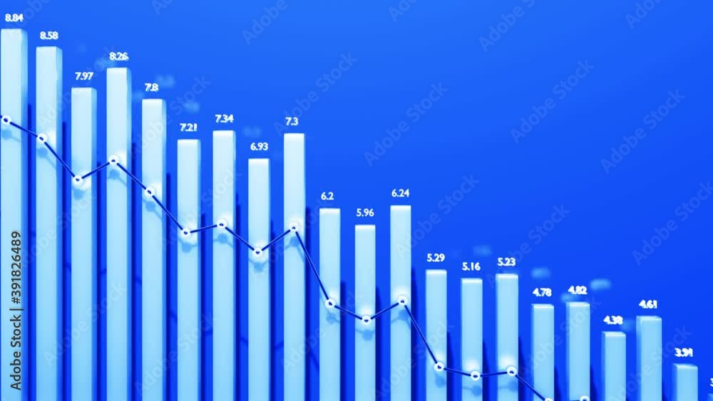 Abstract infographics. Crisis, stagnation and recession concept ...