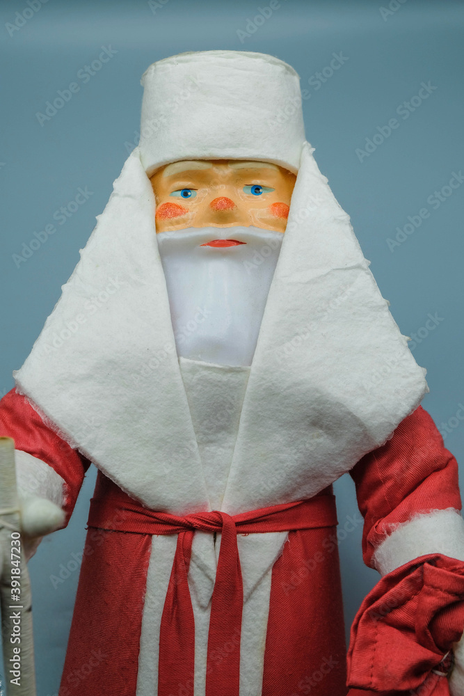 The vintage figure of Ded Moroz. This toy was placed under the ...