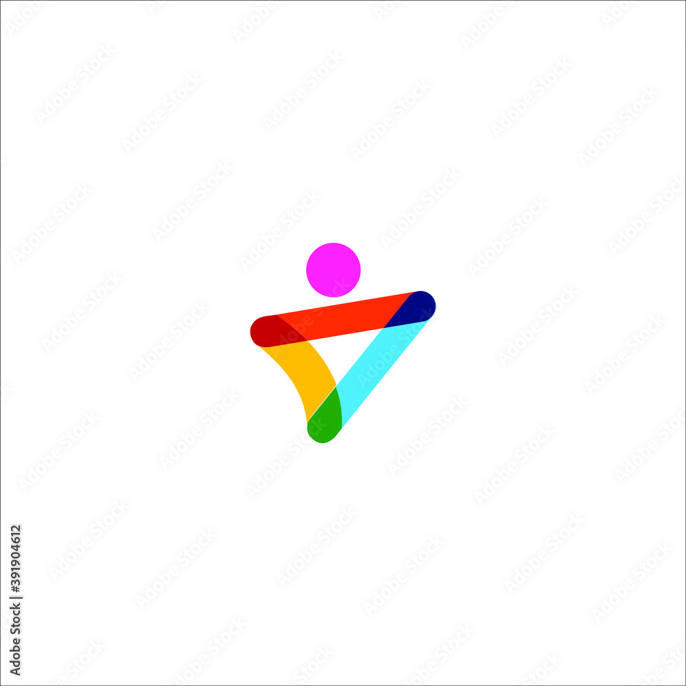 logo team icon templet vector Stock Vector | Adobe Stock
