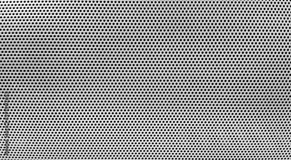 perforated silver metal grid,Steel with black hole grilles for the ...