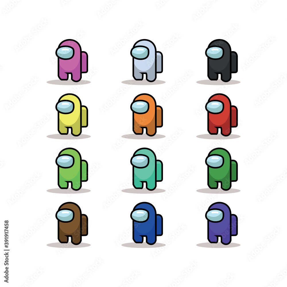 Multiplayer online game characters, vector illustration, editorial ...