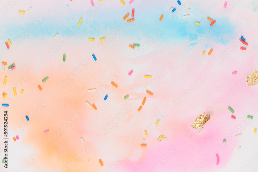 Sprinkles pastel watercolor wallpaper background Stock Photo | Adobe Stock