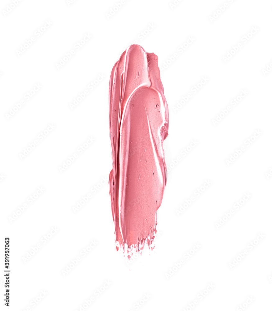 Lipstick smudge isolated on white background Stock Photo | Adobe Stock