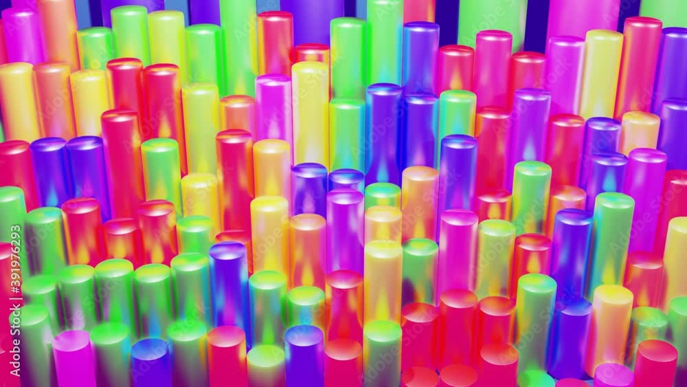 abstract infographics from multi-colored columns in rows, beautiful ...