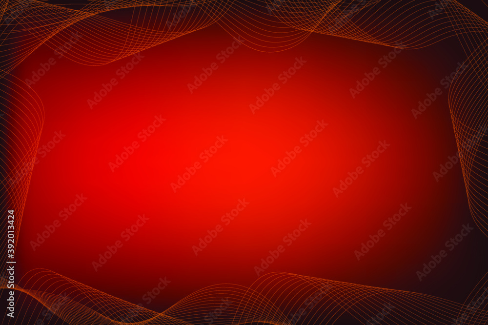 Abstract red color background with color waves. Vector illustration ...