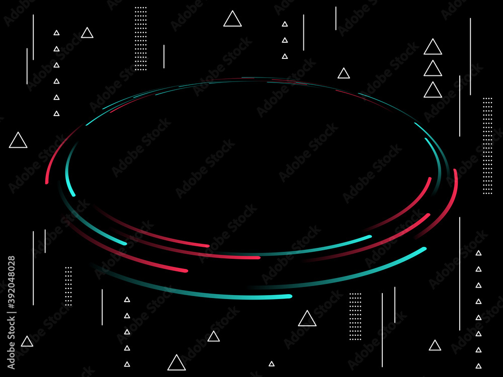 Abstract glitch TikTok background. Vector illustration. Abstract ...