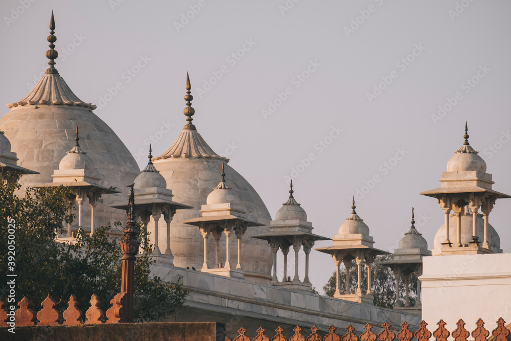 Moti Masjid also known as the Pearl Mosque in the Agra Fort, Agra ...