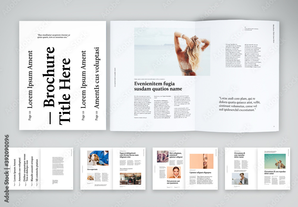 Testimonials and Stories Brochure Layout Stock Template | Adobe Stock
