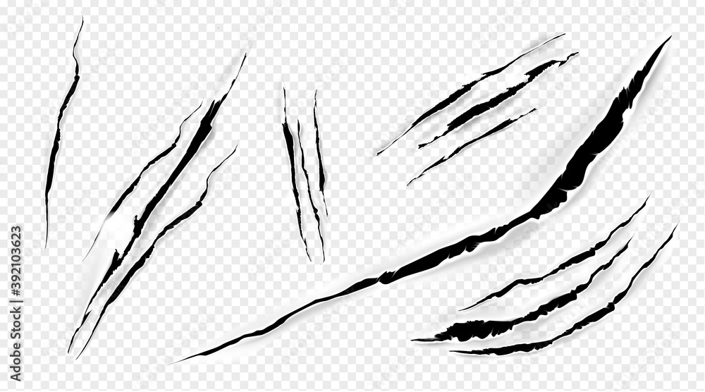 Claws Ripping Through Paper