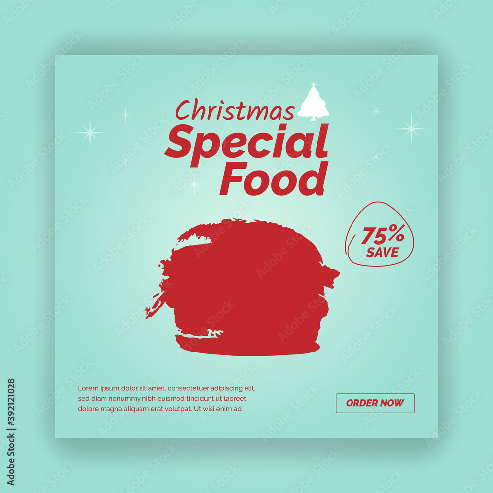 Christmas Special food post for Facebook and Instagram | social media ...