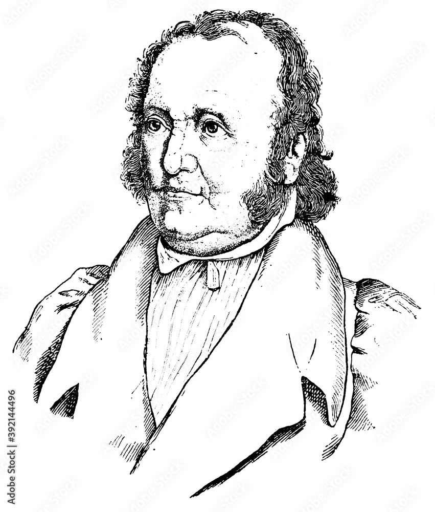 Portrait of Jean Paul - a German Romantic writer, best known for his ...