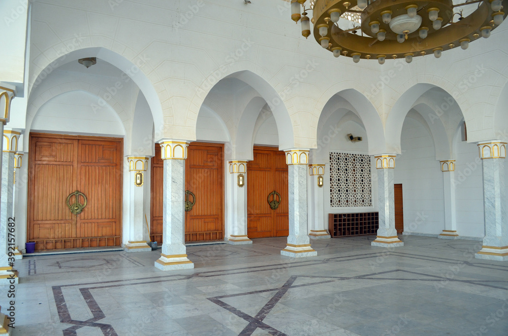 Mubarak Mosque. Modern Islamic architecture. November 4,2020. Sharm el ...
