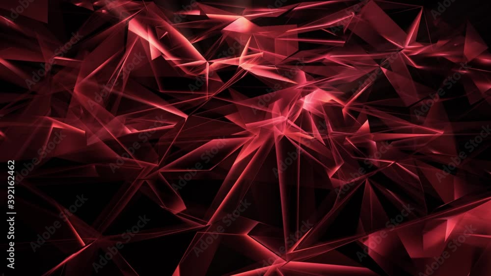 Abstract transparent 3d geometric shapes. 3D rendering motion ...