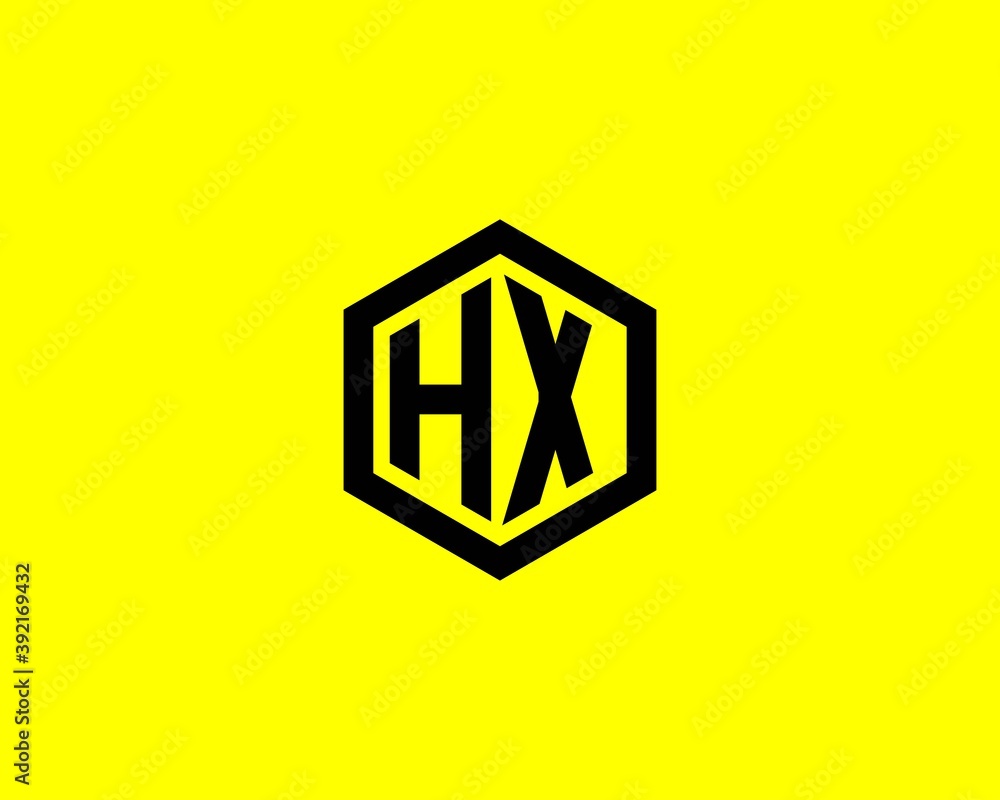 Vetor de HX XH LETTER LOGO DESIGN VECTOR TEMPLATE. HX XH LOGO DESIGN ...