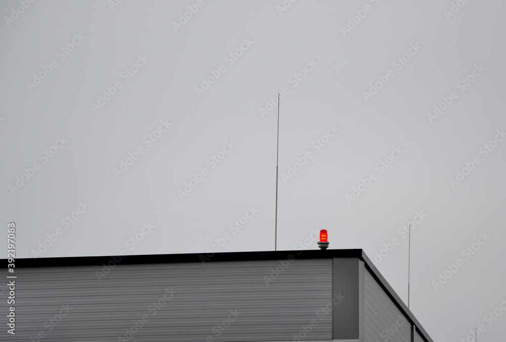 lightning conductors and red parking lights need to be installed on the ...