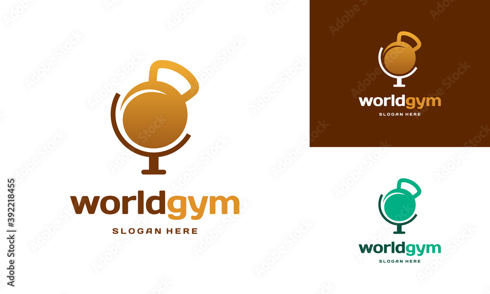 World Gym Logo Vector