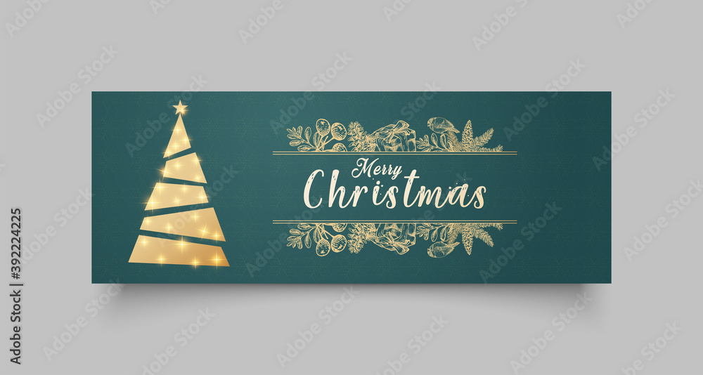 Christmas facebook cover page timeline web ad banner template ...