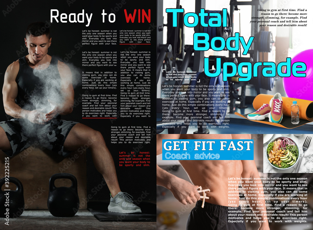 Sports Magazine Pages Design